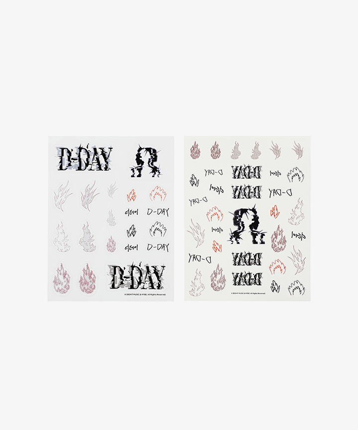SUGA August D Tour D-DAY Official MD Sticker & Tattoo Sticker Set – K ...